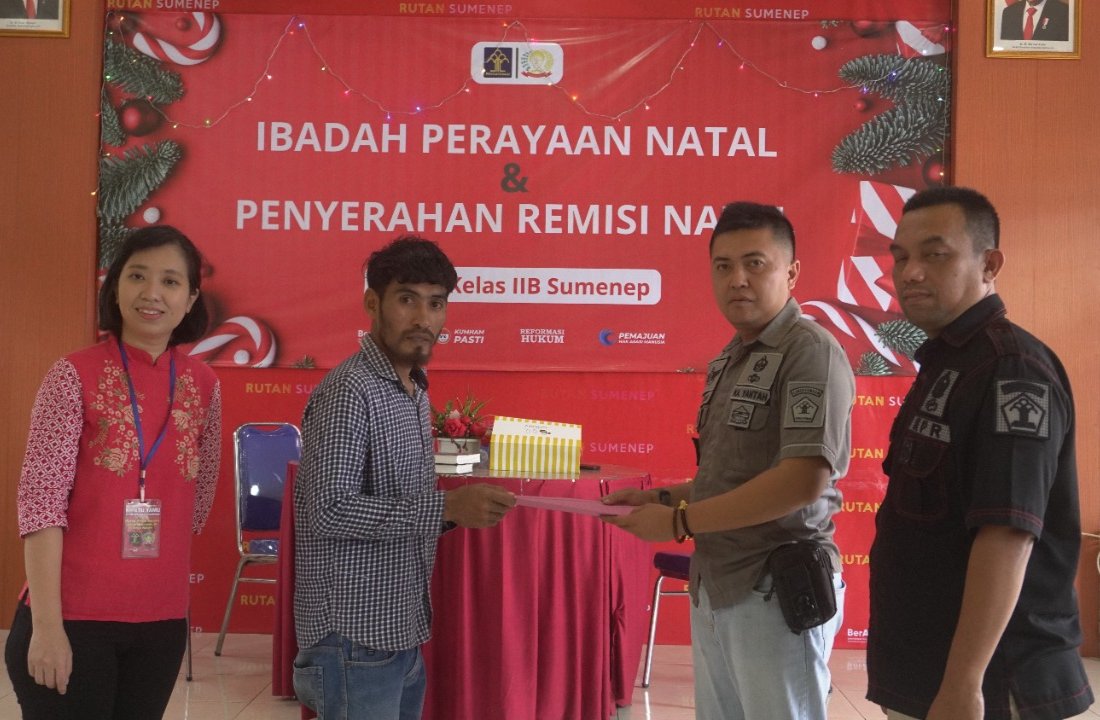 Satu Napi Rutan Sumenep Dapat Remisi Khusus Natal 2022 - SurabayaOnline.co