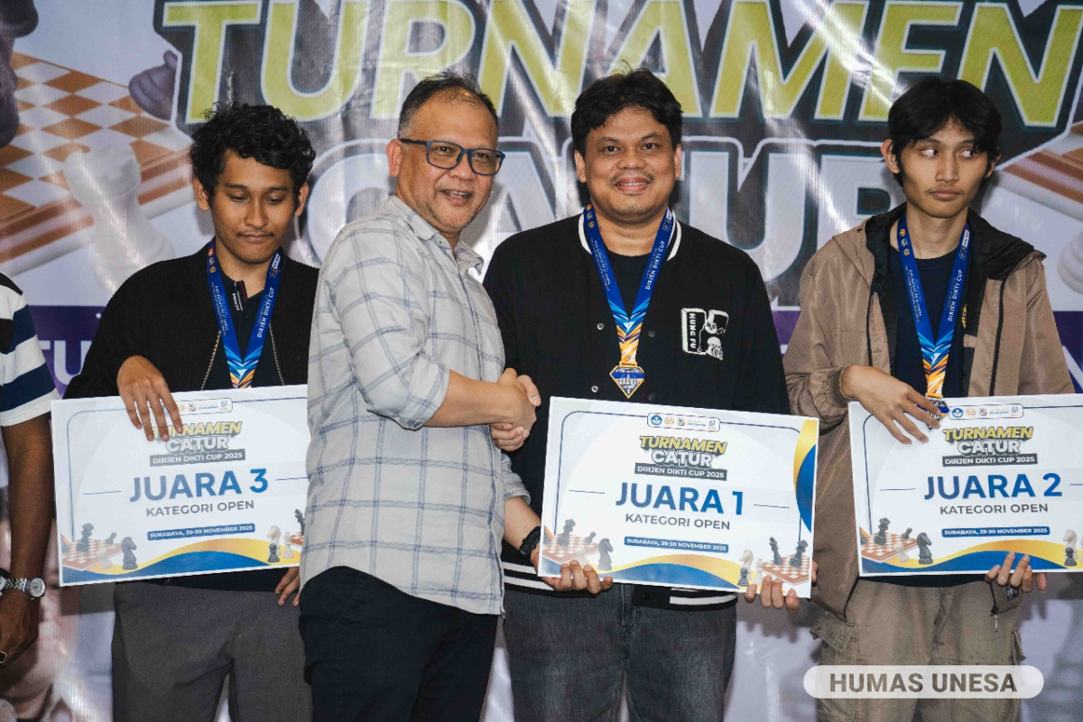 Sukses, Turnamen Catur Dirjen Dikti Cup 2025 - SurabayaOnline.co